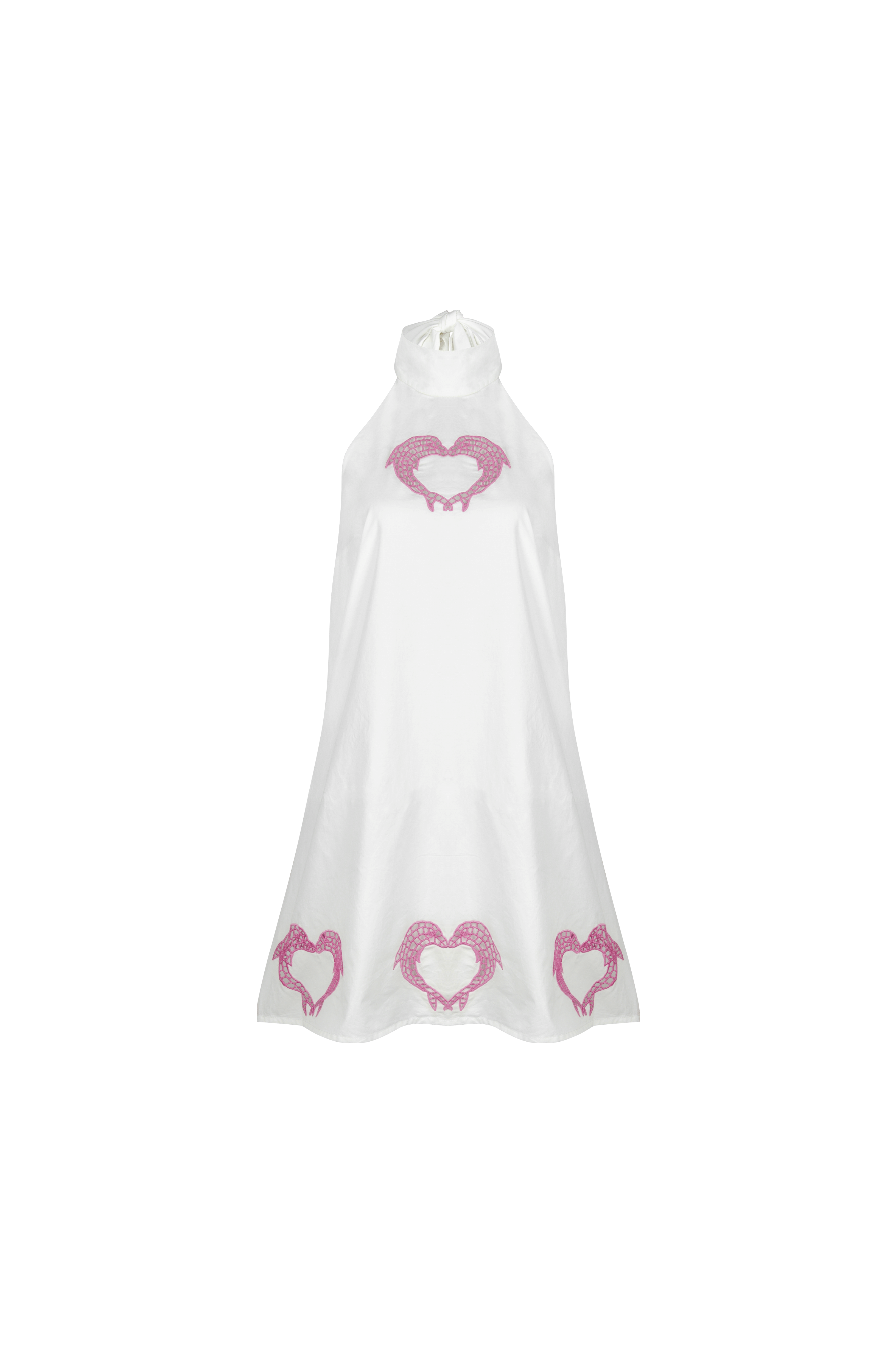 Oceanus Swimwear | Amelia Open Back Cotton Party Dress | Women's White ...