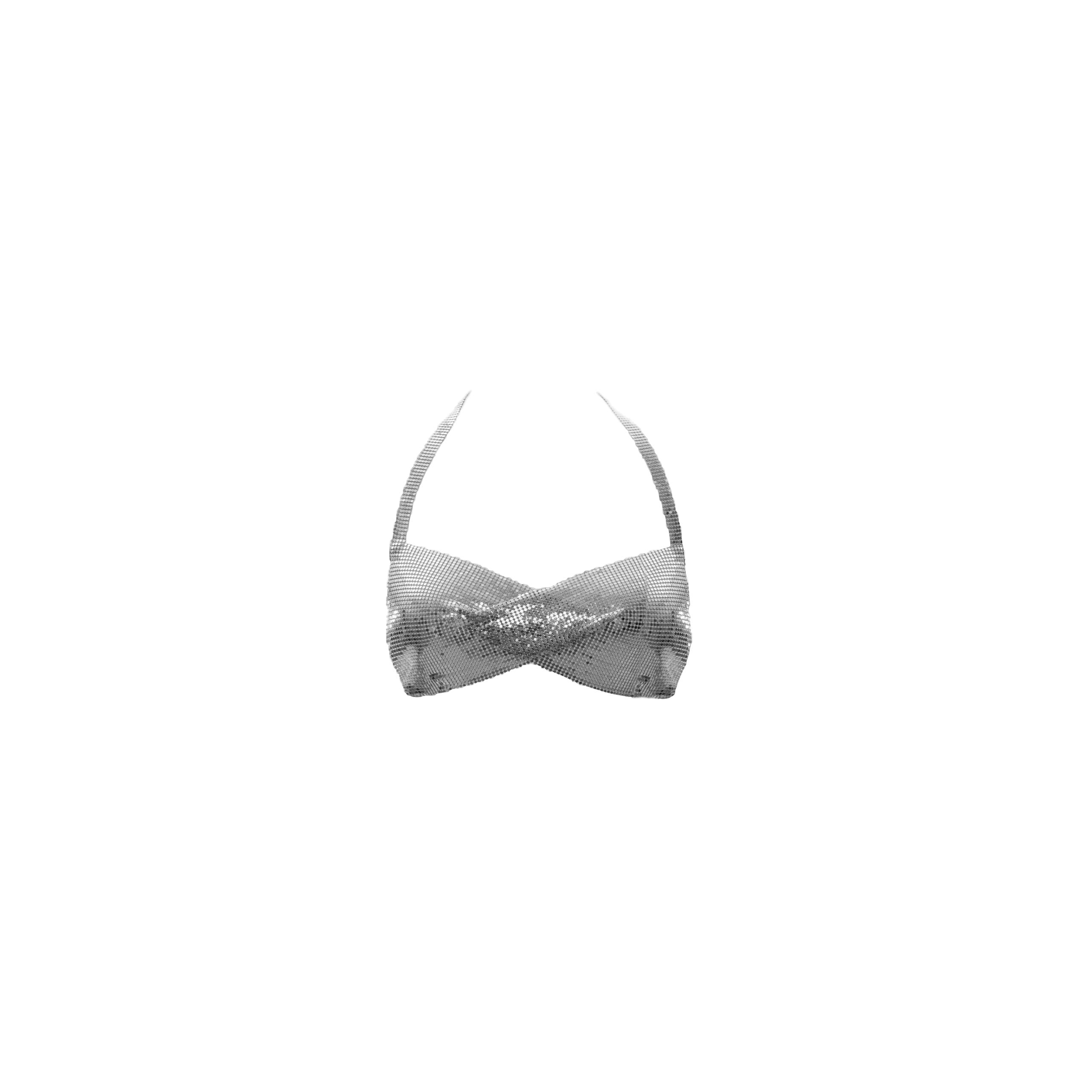 Daniele Morena | Platinum metal mini cross top | Women's Silver ...